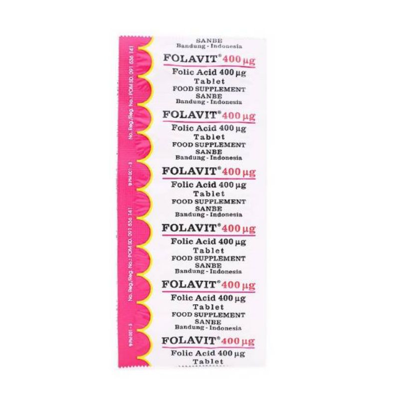 Folavit 400mg 10 Tablets Spring strip | Shopee Philippines