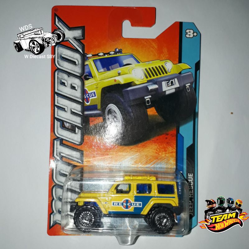 Matchbox MBX Jeep Rescue Yellow Rare Collector Car Toy Hobby | Shopee ...