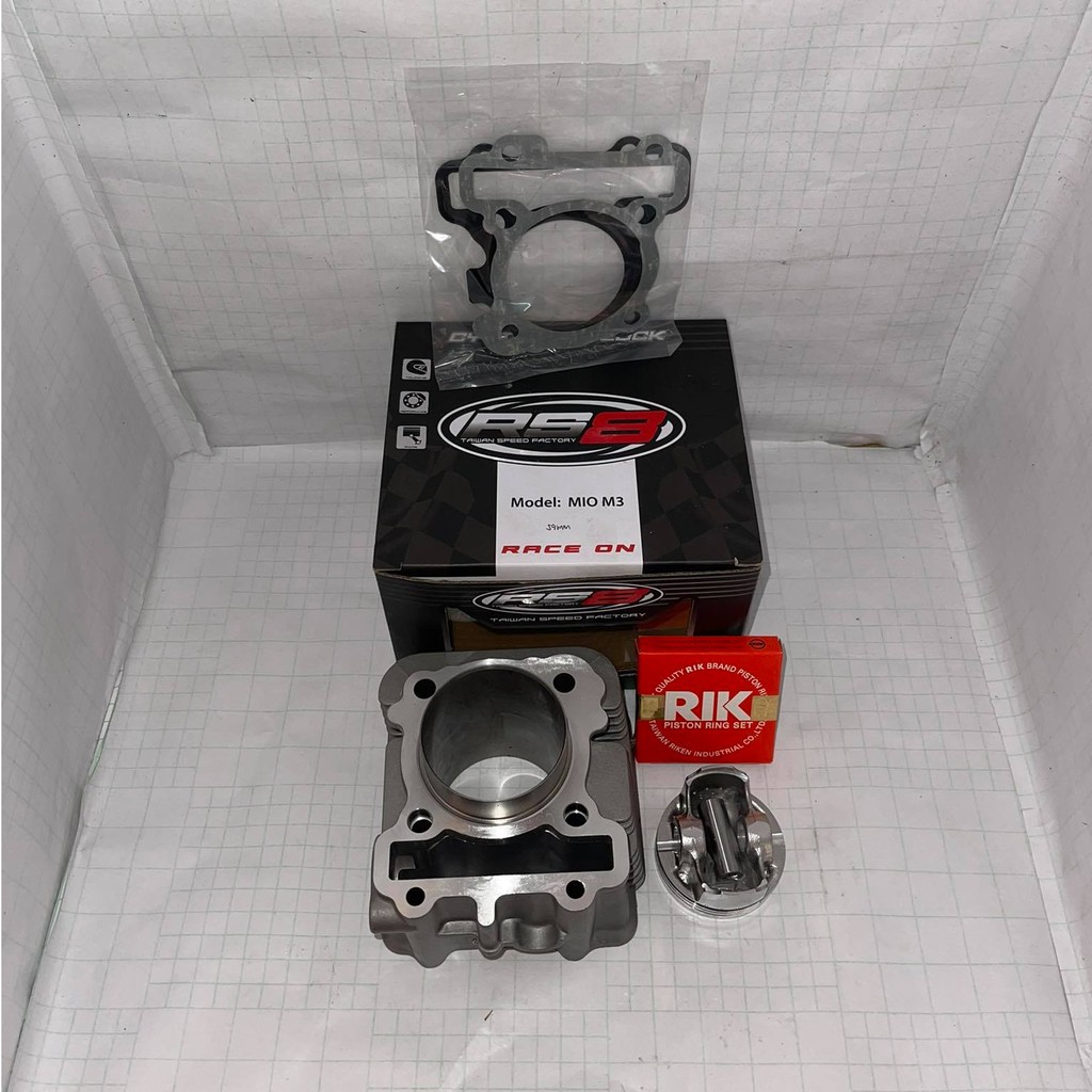 RS8 CYLINDER BLOCK MIO I 125/MIO SOUL I 125 59MM STEEL BORE | Shopee ...