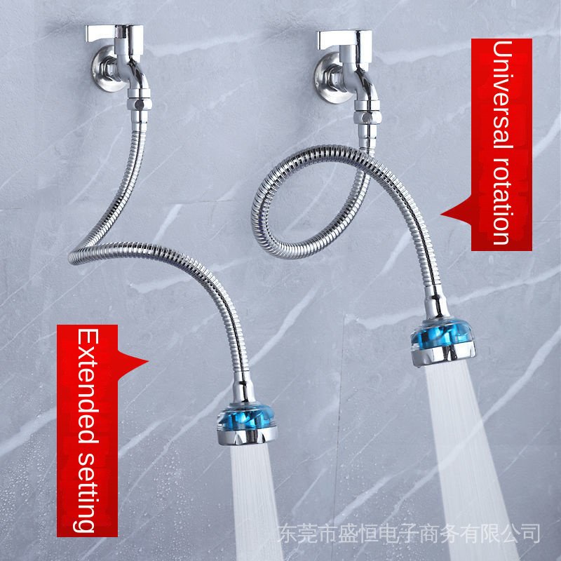 Faucet Extension Extender Tube Toilet Bathroom Splash-Proof Water ...