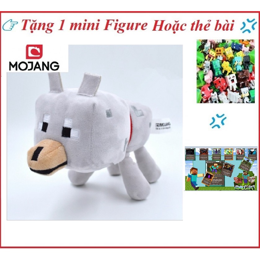 Genuine Mojang minecraft dog stuffed | Shopee Philippines