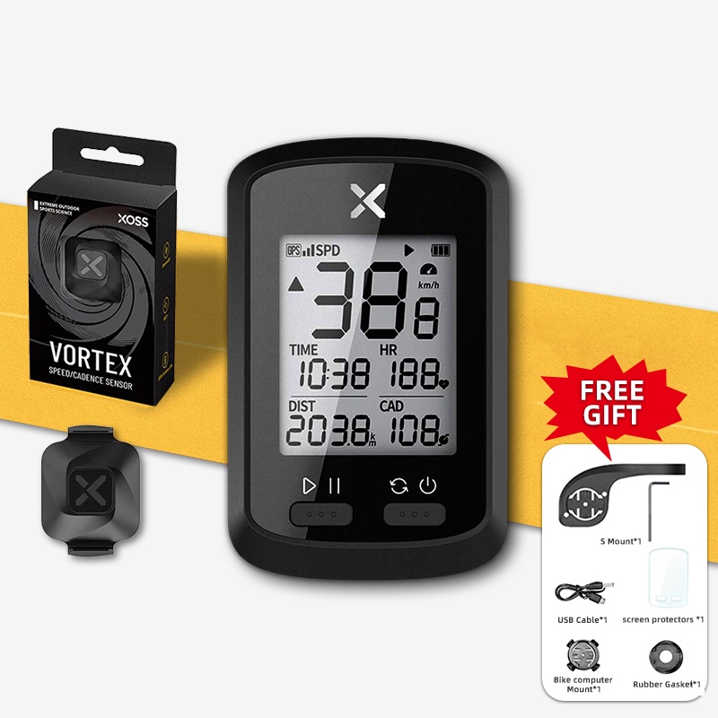 XOSS G Plus G+ Bike Computer Wireless GPS Speedometer Waterproof Road ...