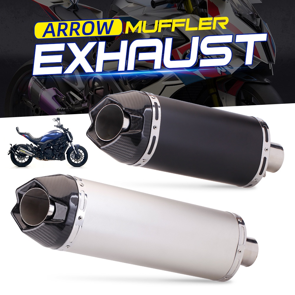 51mm Universal Akrap Motorcycle Exhaust Pipe Escape Moto Muffler For ...