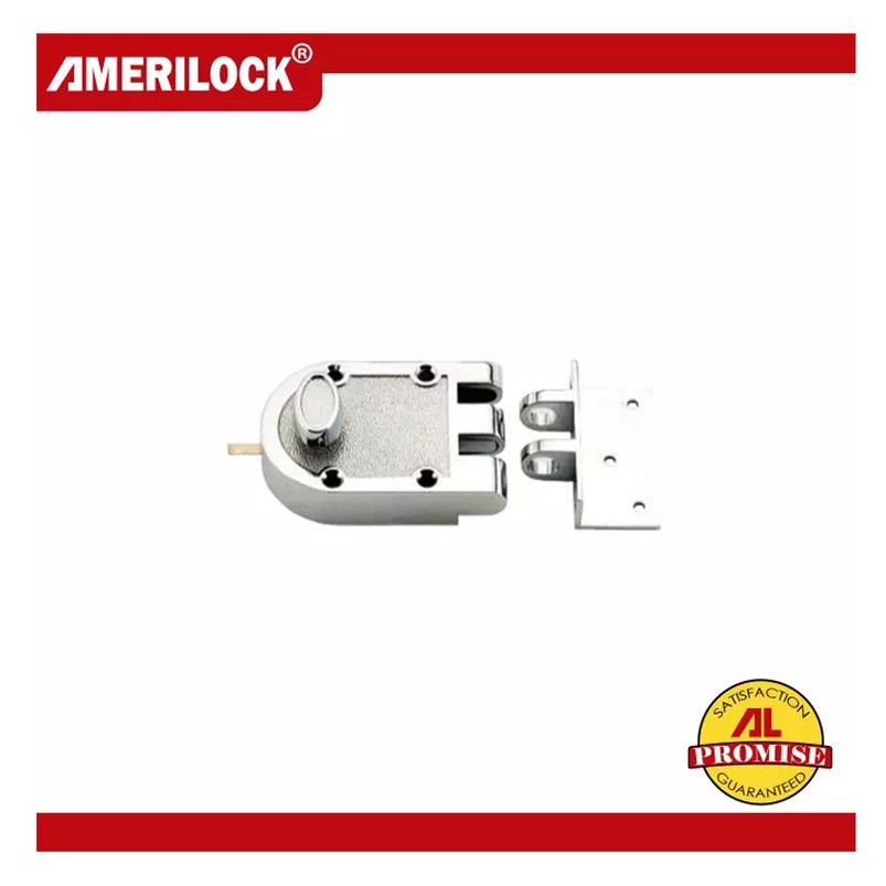 AMERILOCK Jimmy Proof Deadlock for Gate Single Cylinder (AL 275) Chrome ...