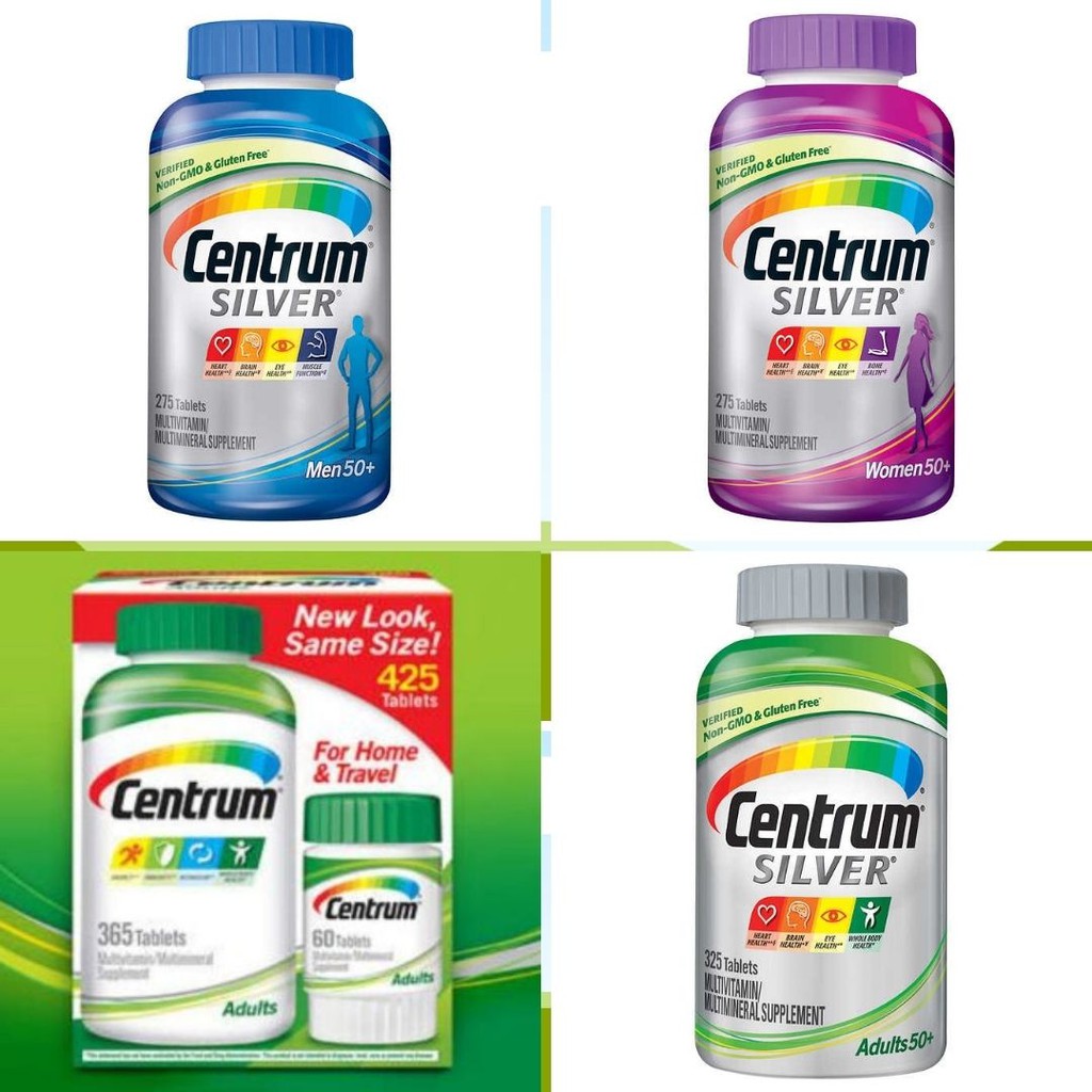 Centrum Adults NEW 425 Tablets | Centrum Silver 50+ | Centrum ...