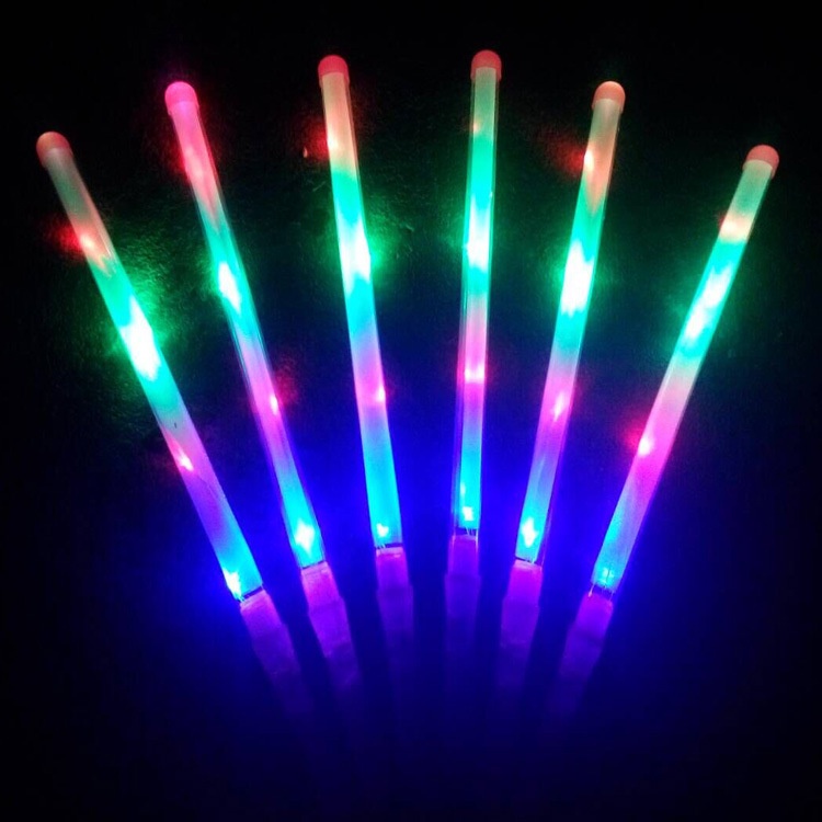 Pink lights for concert 48cm pink light stick luminous rainbow stick ...