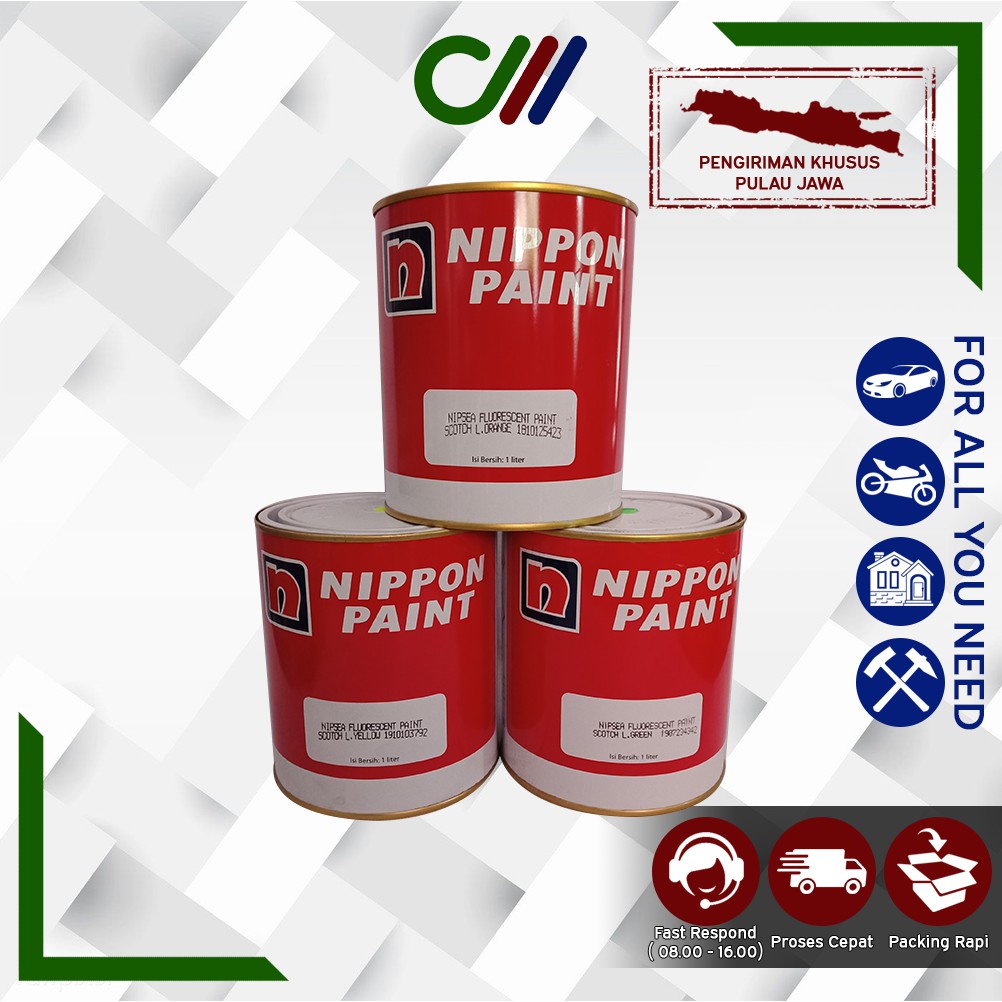 Fluorescent SCOTCHLITE PAINT 1L (NIPPON PAINT) | Shopee Philippines