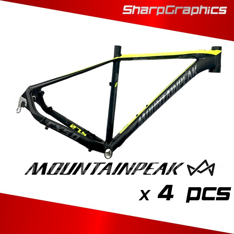 STICKER DECAL ONLY MOUNTAINPEAK COLE COMMENCAL BIKE FRAME BRAND ...