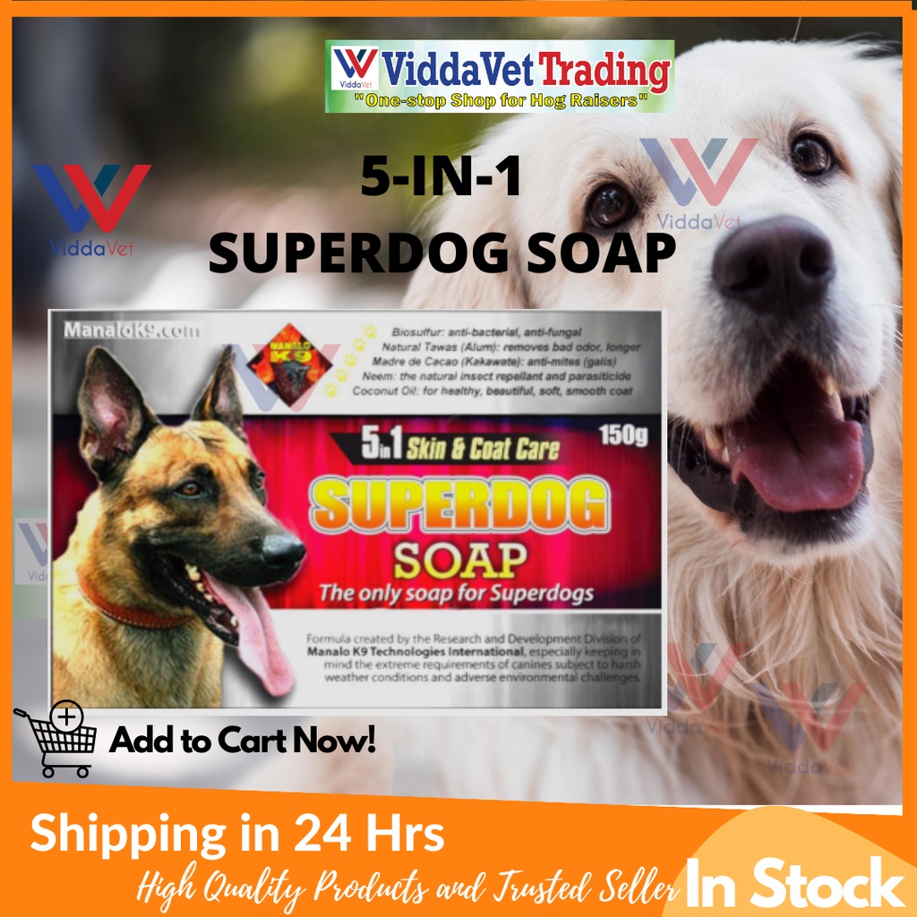 5-IN-1 SUPERDOG BIOSULFUR SOAP (150grams) All Around Skincare soap for ...