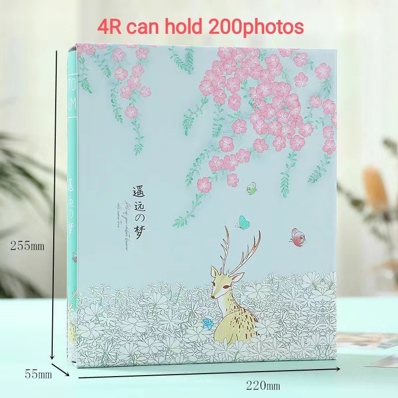 200 Pockets 4R/4X6 Interstitial Type Photo Album With Box 6inch Family ...