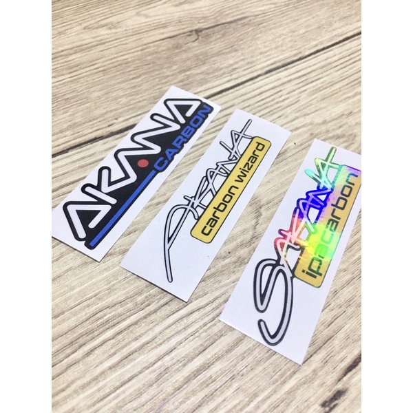 AKANA CARBON WIZARD STICKER FOR MOTORCYCLE | Shopee Philippines