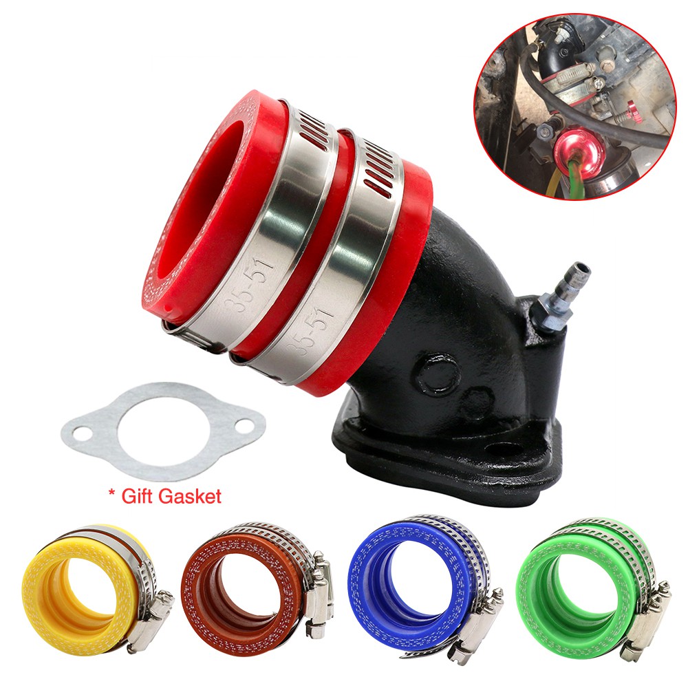 Motorcycle Carburetor Manifold Intake PIPE With 35mm Carburador Adapter ...