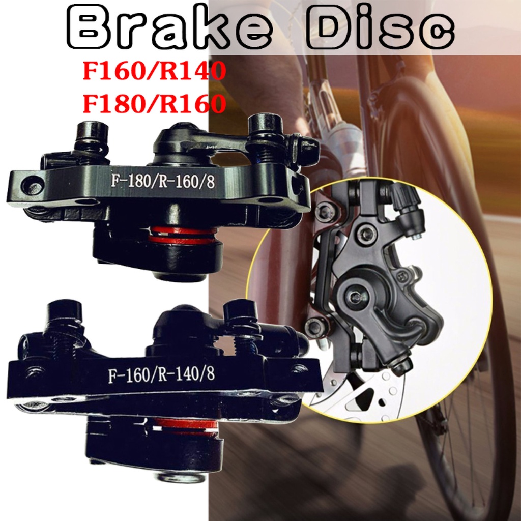 Bicycle Front Rear Caliper Mechanical Disc Brake Mtb Mountain Parts ...