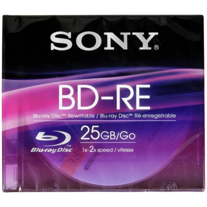 Sony blu-ray Disc BD-RE Rewritable 25GB / GO 1x2x speed blu ray ...