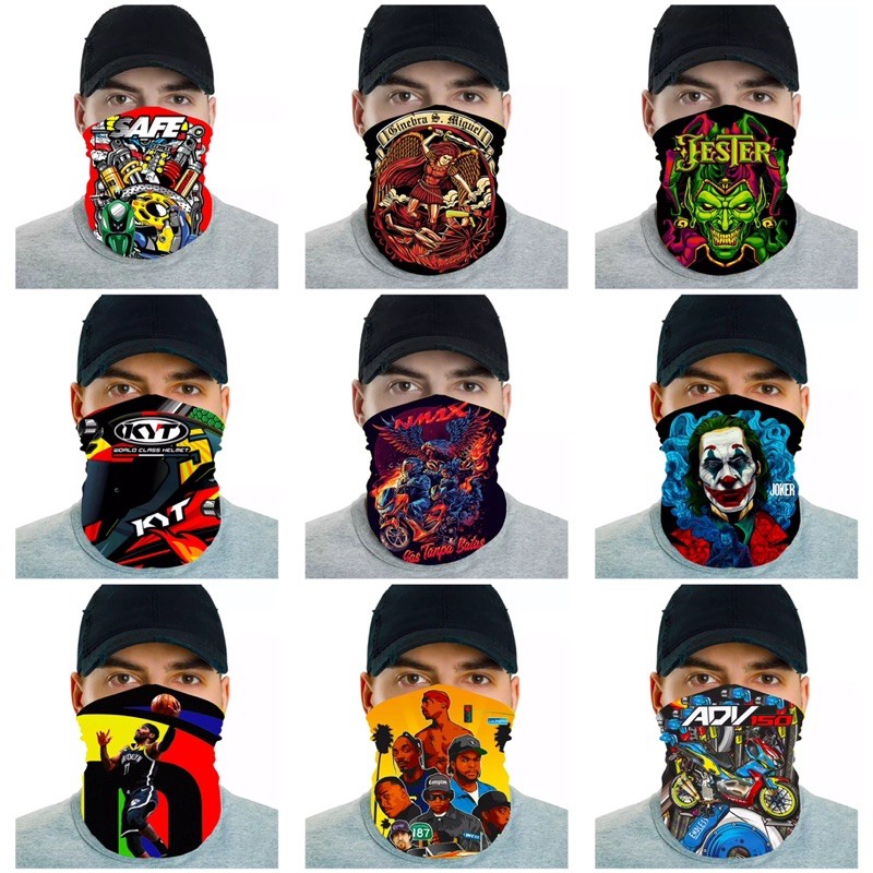wholesale price tube mask 12 pcs assorted designs half mask bandana ...