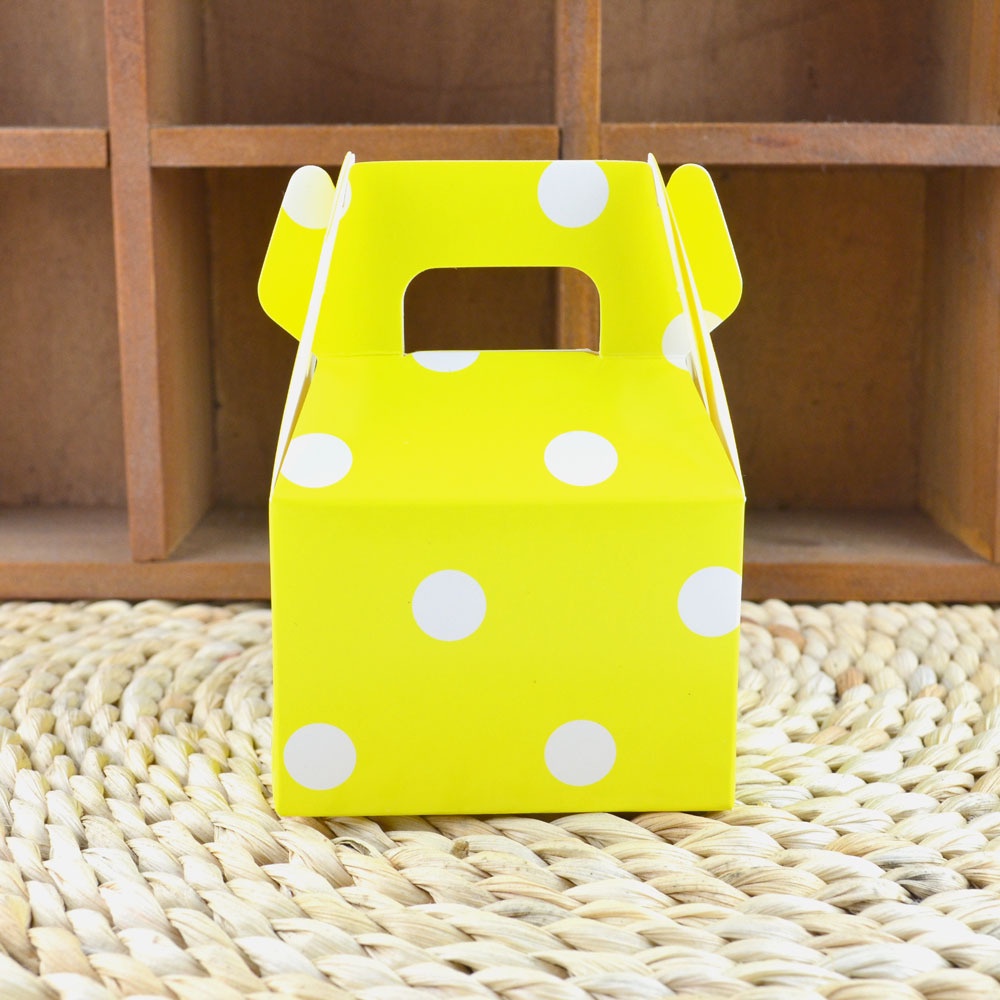 FP1268 (50PCS) SMALL MINI Colorful Polka Dots Box Favor Souvenir Candy ...