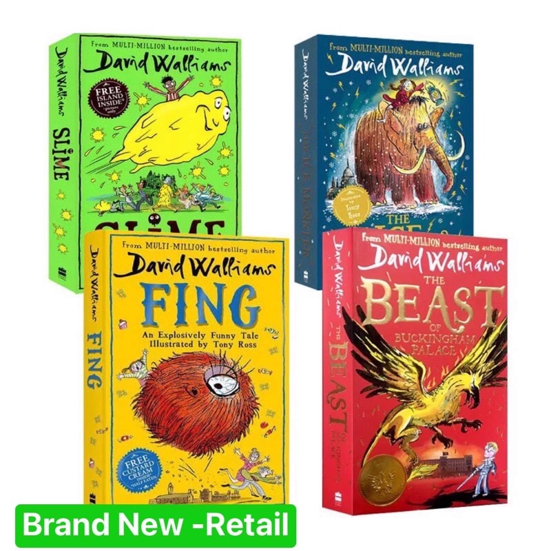 David Walliams Monsterseries Beast of Buckingham Palace/Slime/Fing/Ice ...