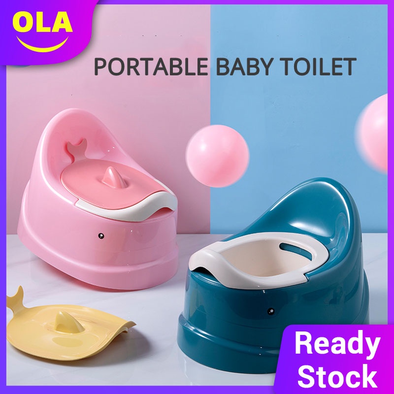 OLA Baby Toilet Children Potty Trainer Seat Cover Kids Portable Cartoon ...