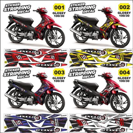 Sticker Decal Striping SUZUKI Shogun Axelo type S Variation GLOSSY ...
