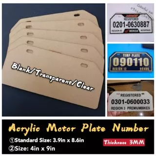 plate number acrylic - Best Prices and Online Promos - Jun 2024 ...