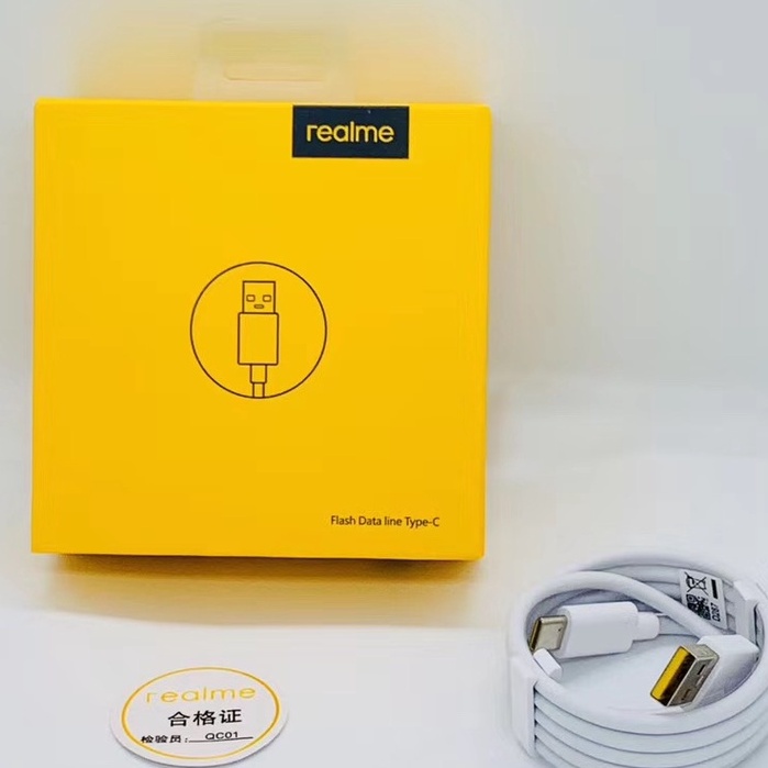REALME Original 5A Super VOOC Type-C USB Flash Charger Data Cable 1 ...