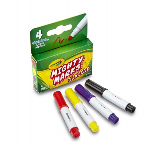 Crayola Mighty Marks - Classic (4 Markers) | Shopee Philippines