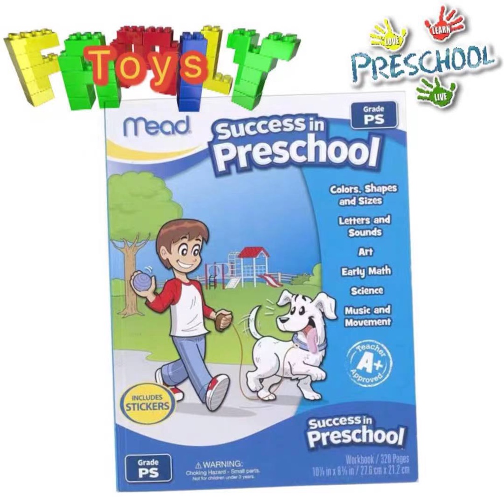 Mead Success in Preschool Workbook Grades PS 320Pages Include Sticker ...