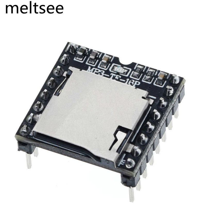 Dfplayer Mini Mp3 Player Module Mp3 Voice Decode Board Supporting Tf Card U Disk Io Serial Port