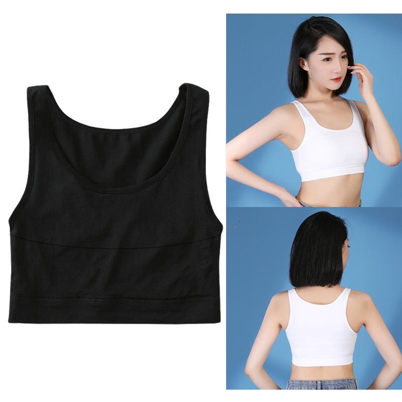 Breathable Pullover Chest Breast Non Bandage Binder Short Crop Top ...