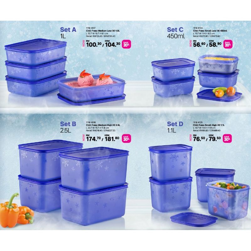 TUPPERWARE CHILL FREEZ | Shopee Philippines