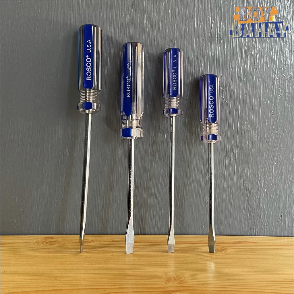 Rosco Plain/Flat Screwdriver USA (Various Sizes) | Shopee Philippines