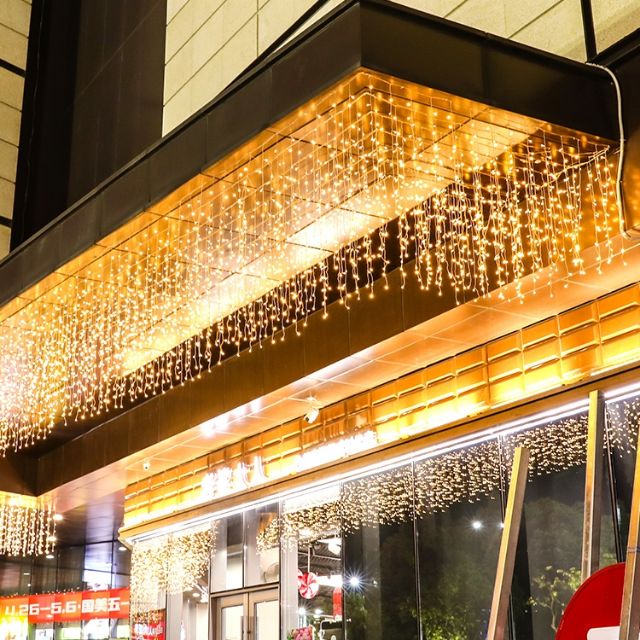 LED curtain lights Christmas lights party lighting 3M/96L-5M/200L ...