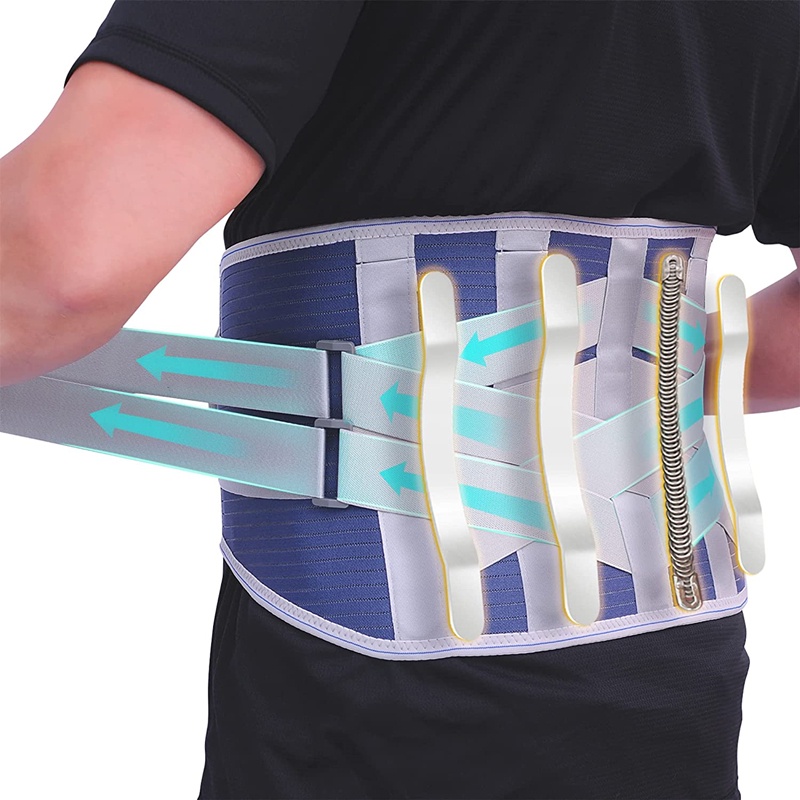 Kidney Belt Decompression Lumbar Back Brace Waist Support with 3 ...