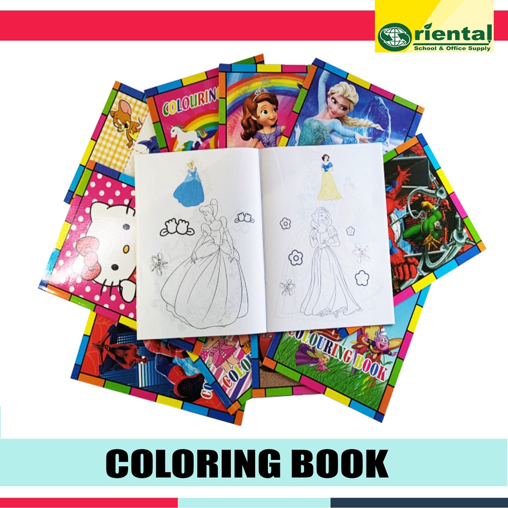 Big Colouring Book - Cartoon Character Coloring Book with pictures to ...