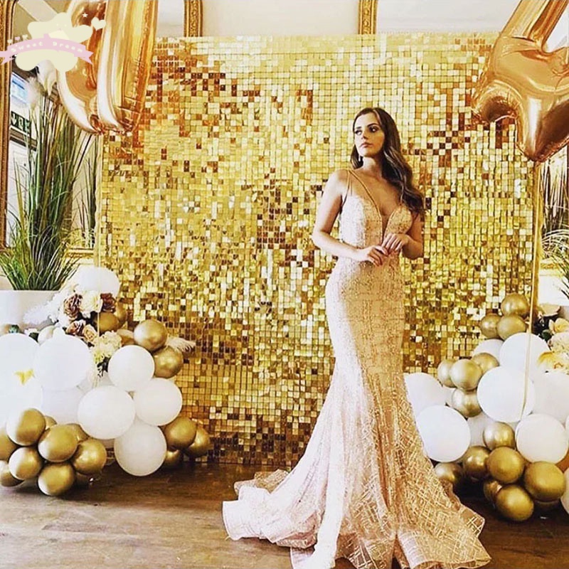 Backdrops Birthday Party Decorations Wedding Backdrop Sequin Wall ...