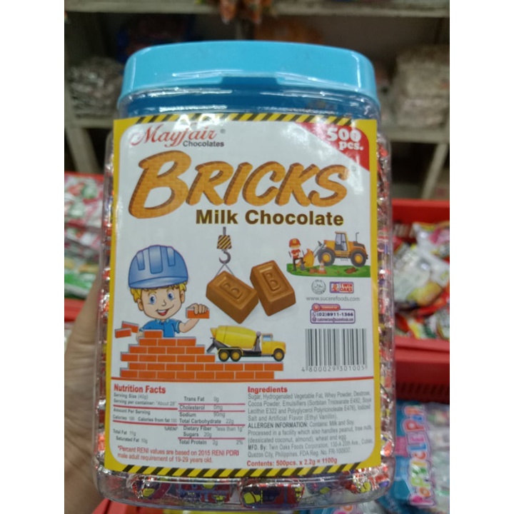 Mayfair Bricks Milk Chocolate 500pcs | Shopee Philippines
