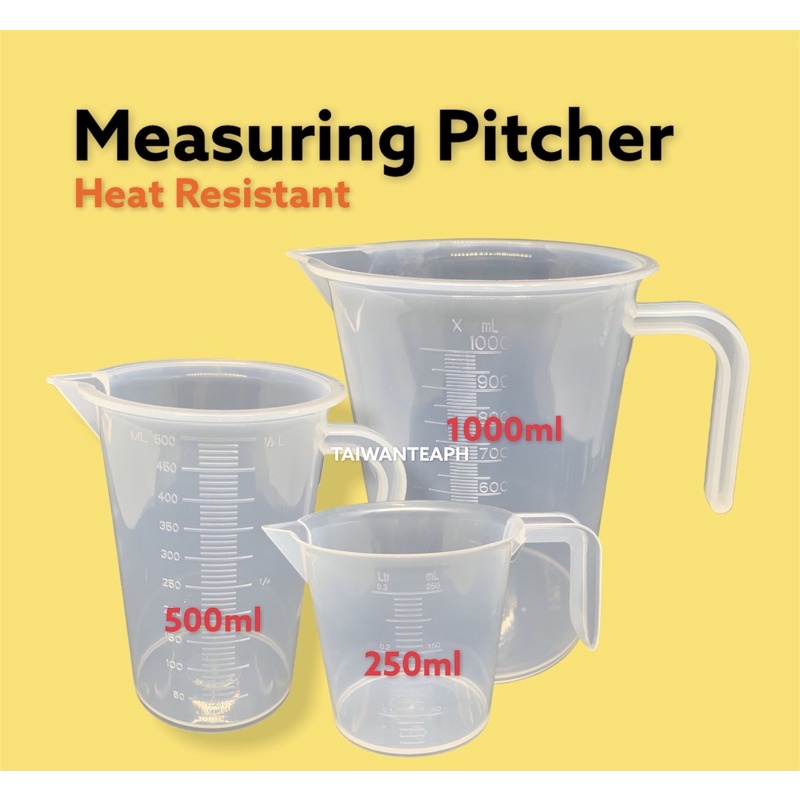 Heat Resistant Measuring Cup Pitcher for Milktea Baking Beverage ...