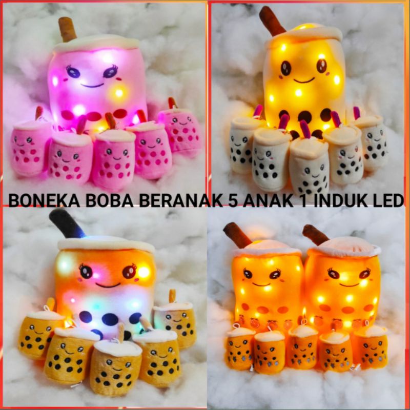 Boba Doll Milk Tea brownsugar LED Boba Doll Gives Birth To Cute Plush ...