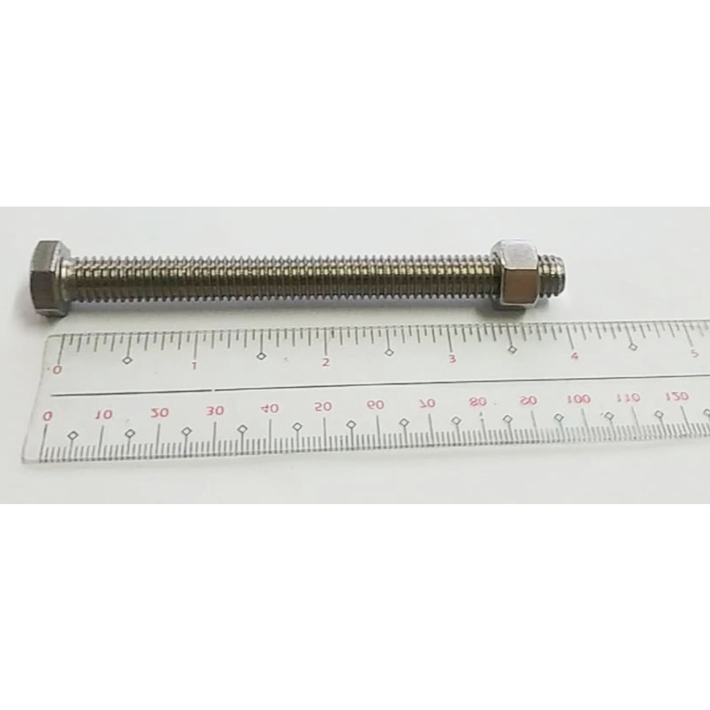 SS BOLT 3/8" X 4" WITH 1 PIECE NUT STAINLESS STEEL ======================== STAINLESS BOLT 3/8 ...