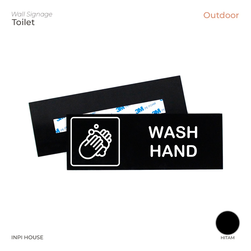 Wash hand sign board - wash hand logo - hand washing sign - acrylic ...