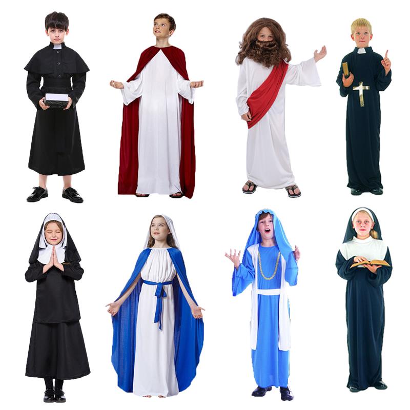 Enjoy Fun 】 Halloween Easter Jesus Virgin Mary Clothes cosplay Drama ...
