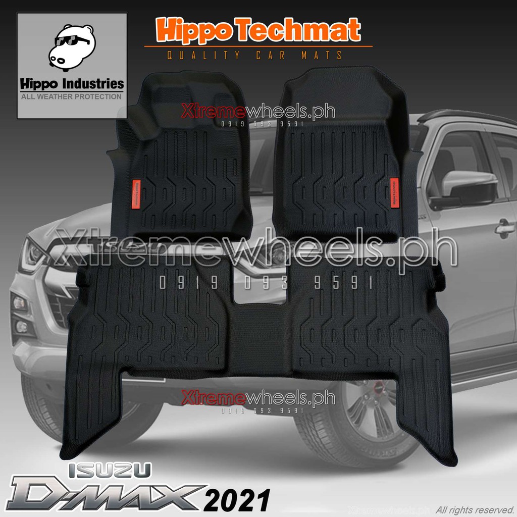 Isuzu Dmax 2012 to 2025 Thick Hippo Techmat Brand V2 Deep Dish Floor ...
