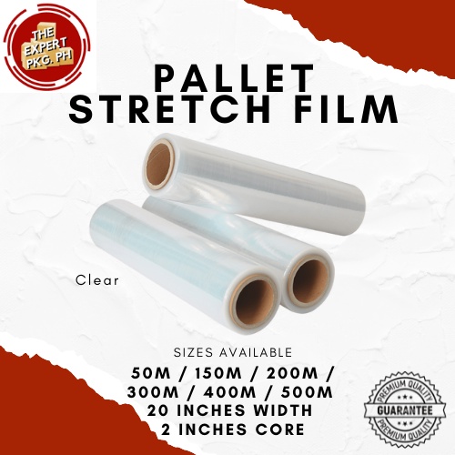 (20" WIDTH) STRETCH FILM | PALLET WRAP | JACK WRAP PLASTIC (50M/150M ...