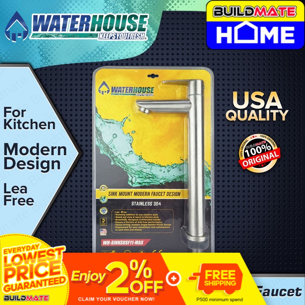 BUILDMATE HOME WATERHOUSE by POWERHOUSE 304 Stainless Sink Mount Modern ...