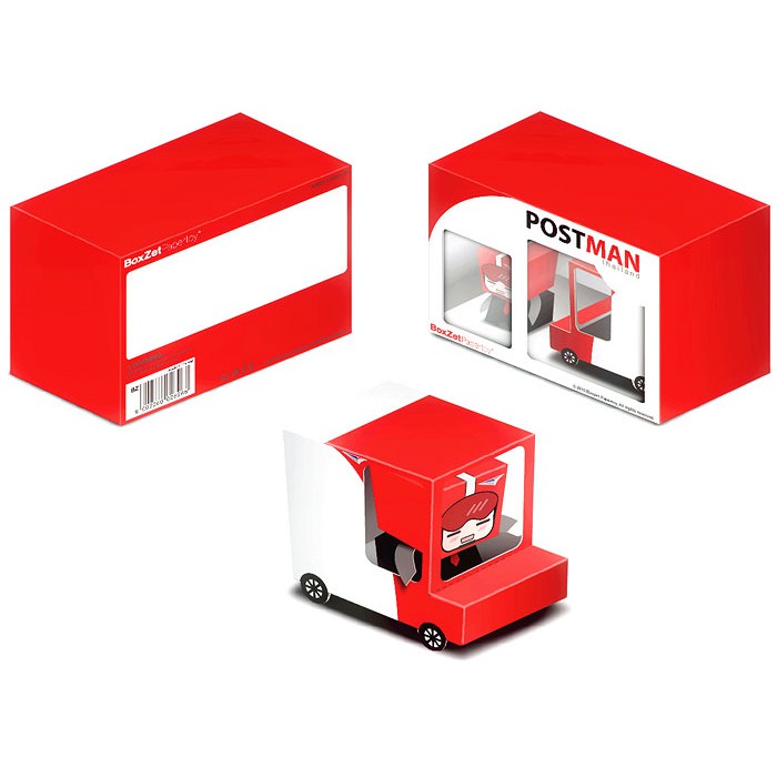 Postman - PaperBox DIY Funny Gift Origami Papercraft Papercraft ...