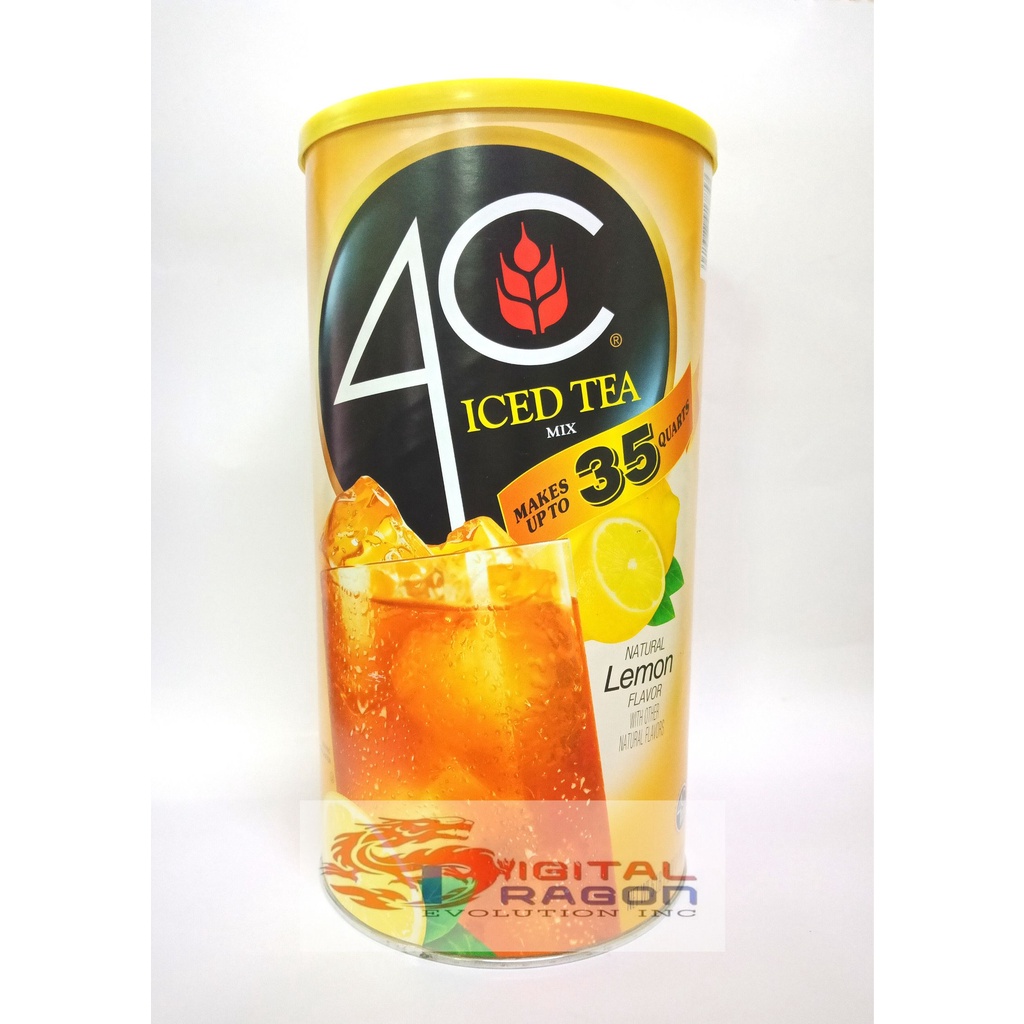 4C ICED TEA MIX NATURAL LEMON / RASPBERRY FLAVOR WITH OTHER NATURAL ...