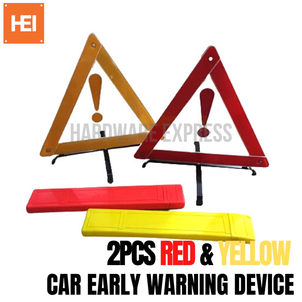 Early Warning Device Triangle Sign (RED only, Yellow only or SET ...