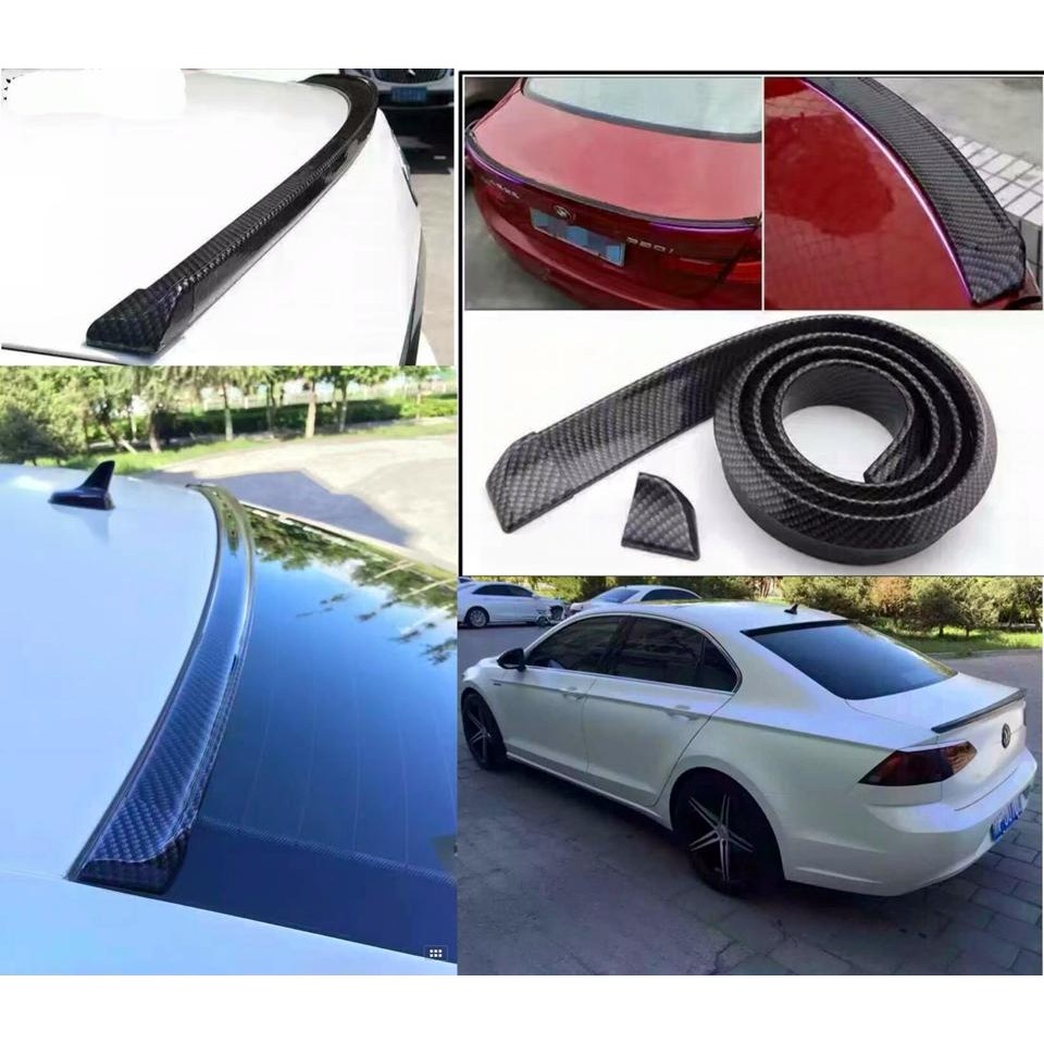 Car Carbon Ducktail Spoiler universal Tail skirt Automotive Universal ...