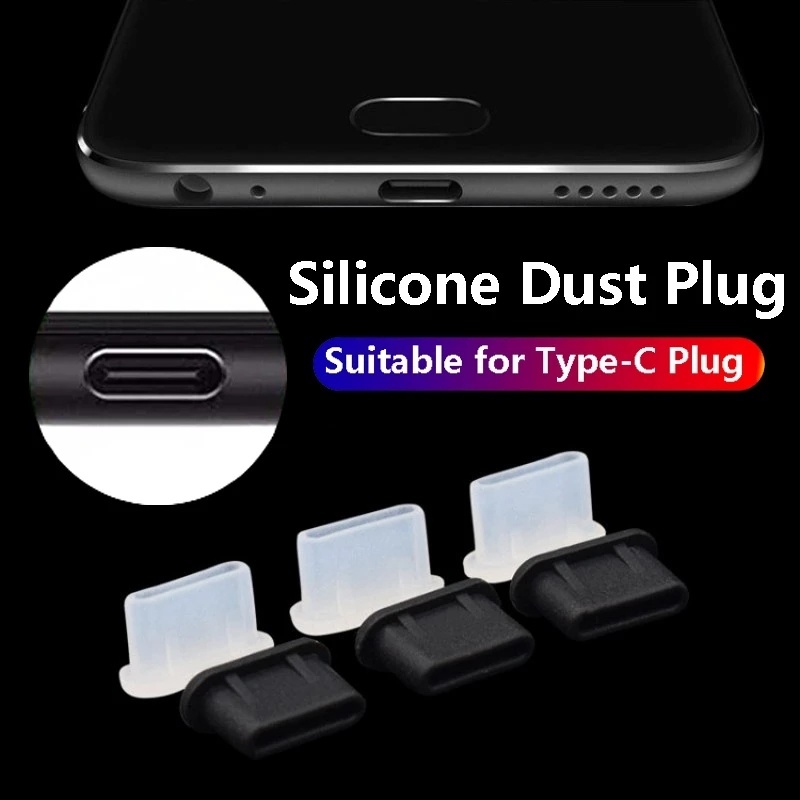 Universal Soft Silica Gel Mobile Phone Charging Port Dust Plug / Cell ...