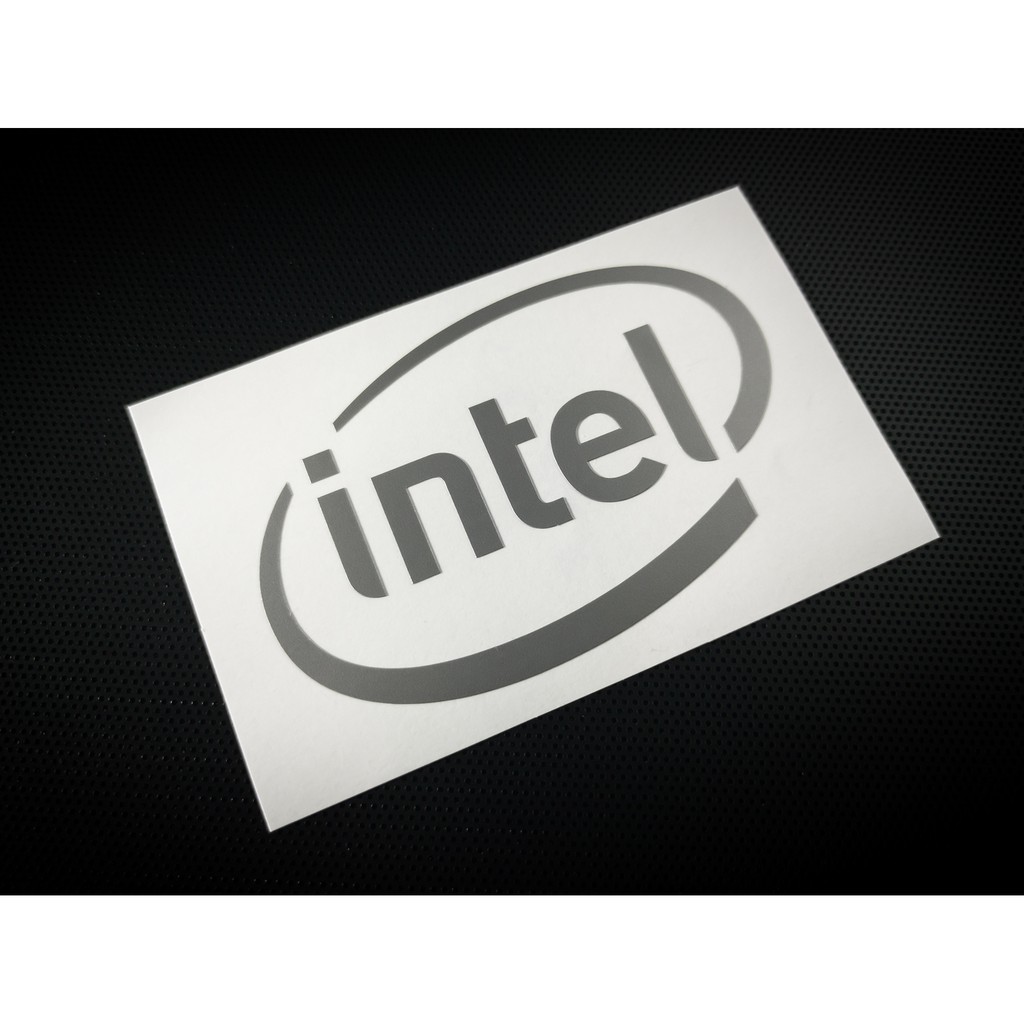 Intel logo decal / cutout vinyl sticker | Shopee Philippines